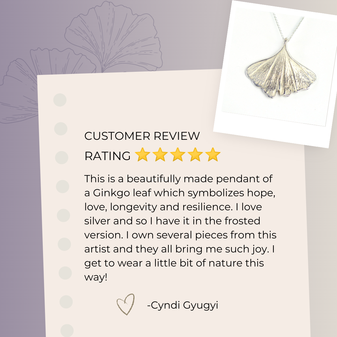 Ginkgo Leaf Jewelry – Morning Moon Nature Jewelry